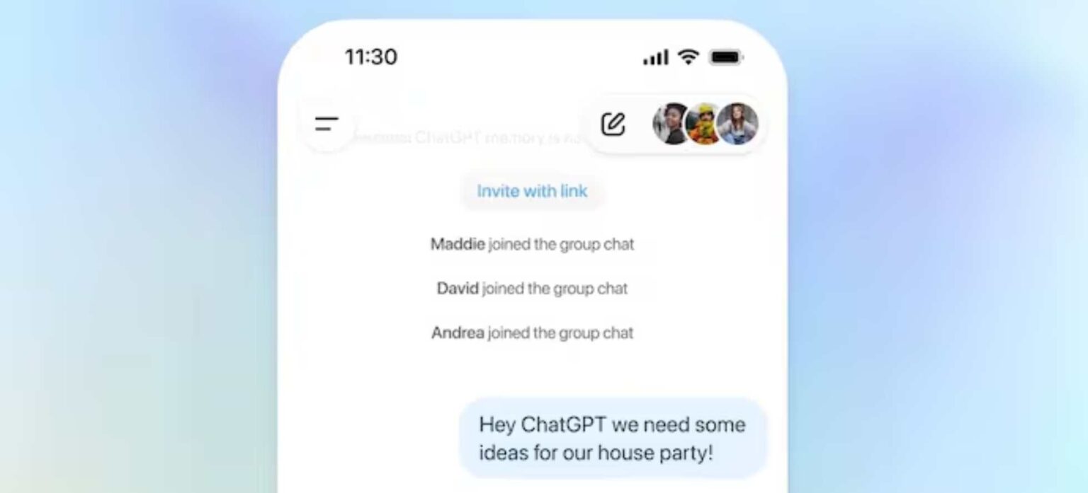 Chat GPT launches Group Chats in hopes of becoming a social media platform