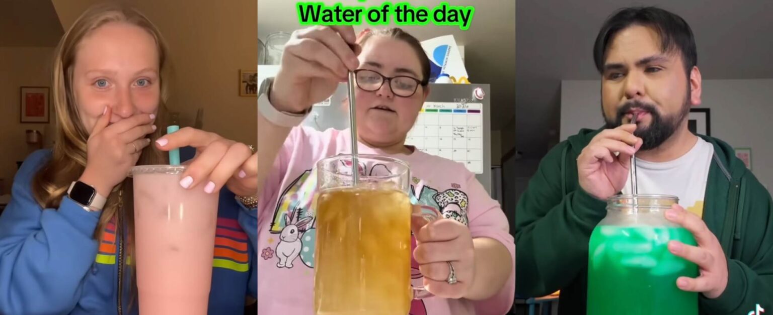 In An Absurd New Viral Trend Called Water Tok, Creators Are Taking ...