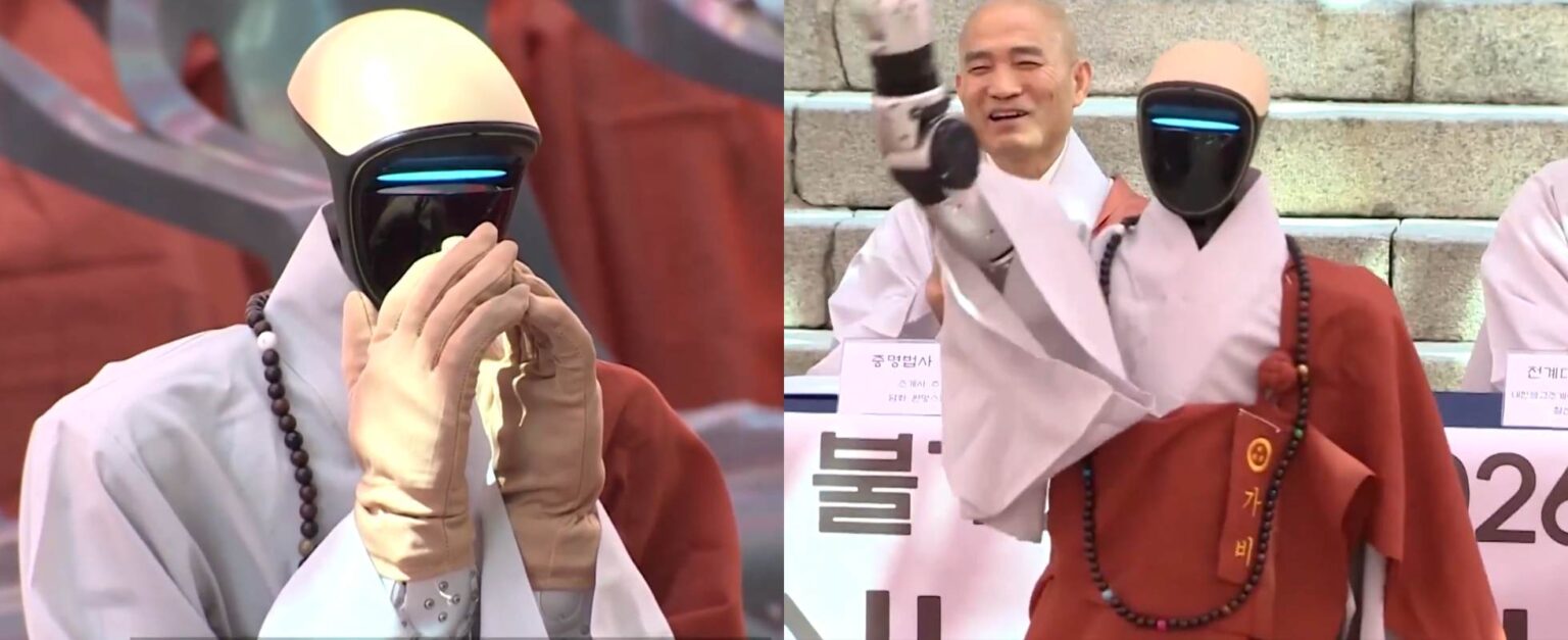 After Viral AI Monk, First Robot Monk Officially Initiated Into Buddhism